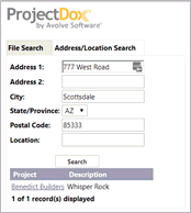 Searching in ProjectDox